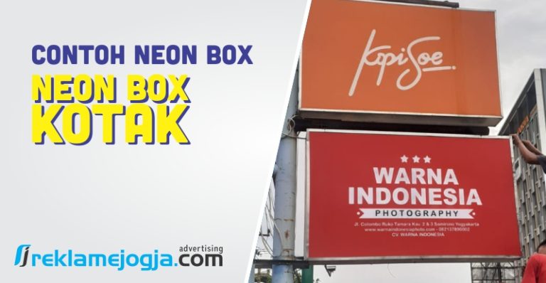 √ Contoh Neon Box untuk Ide Branding dan Promosi | Reklame Jogja